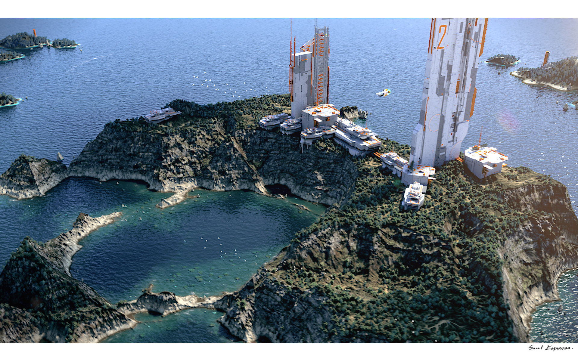 ArtStation - Redshift Render - 3D Matte Painting