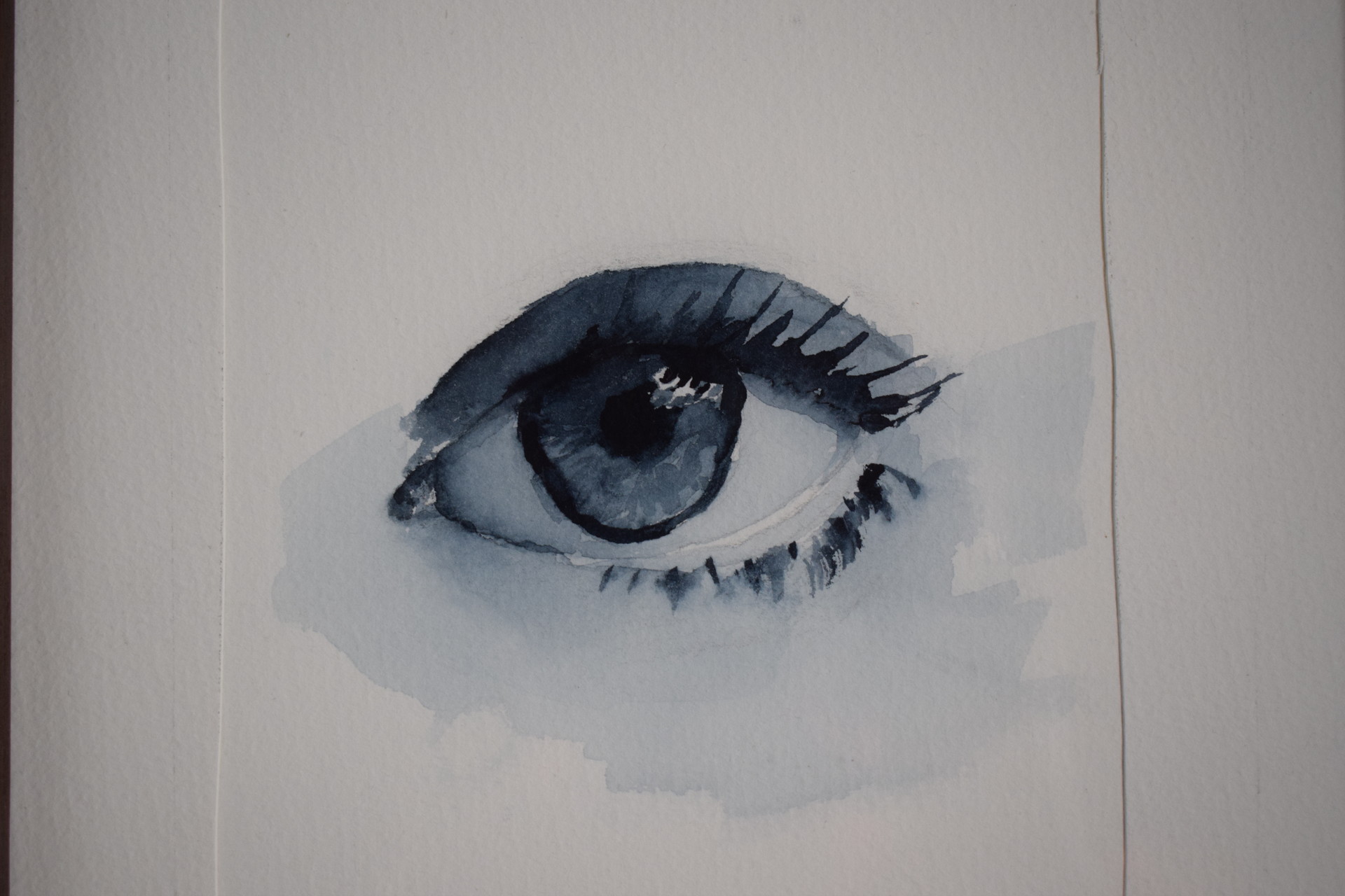 ArtStation - Watercolor eye practise