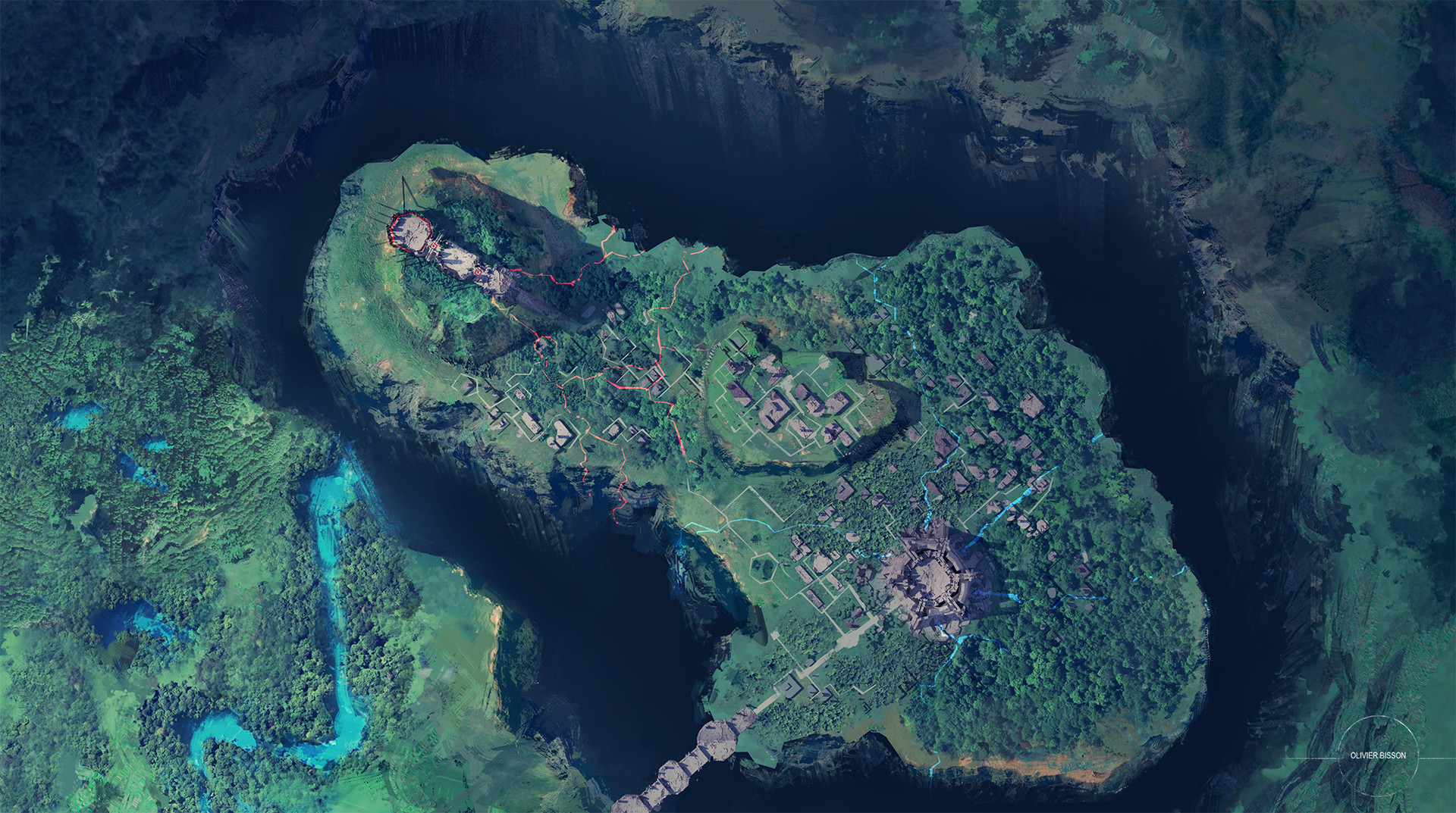 ArtStation - Jungle Map Art