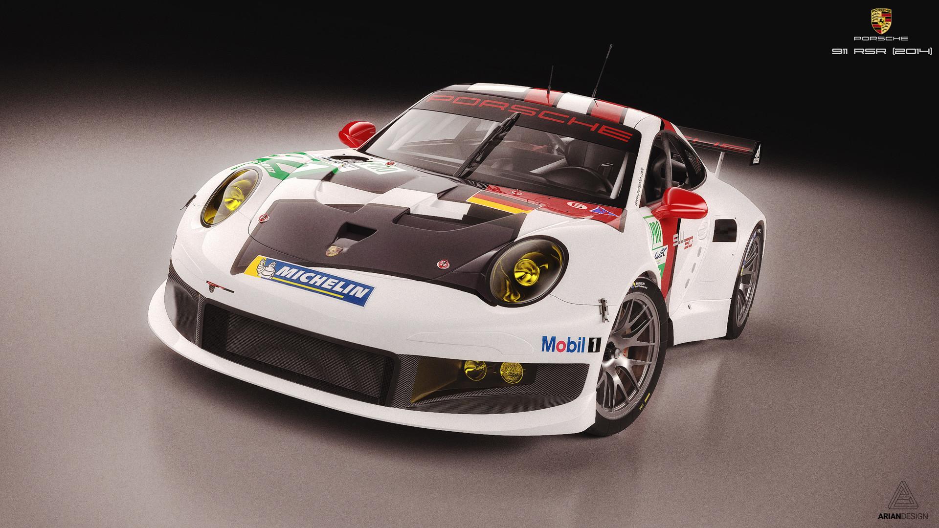 ArtStation - Porsche 911 RSR (2014) Studio shoots