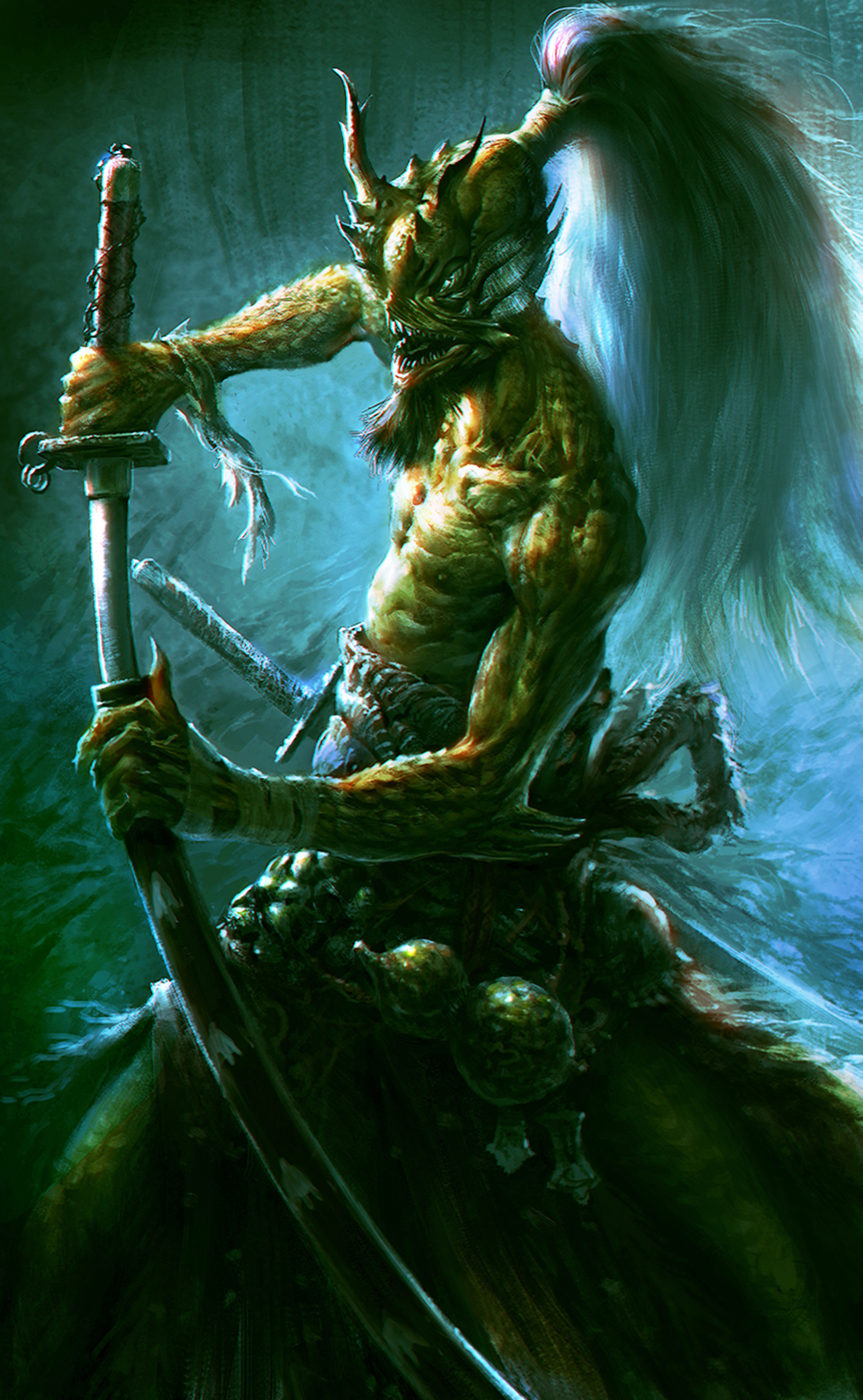 ArtStation - The fish samuria