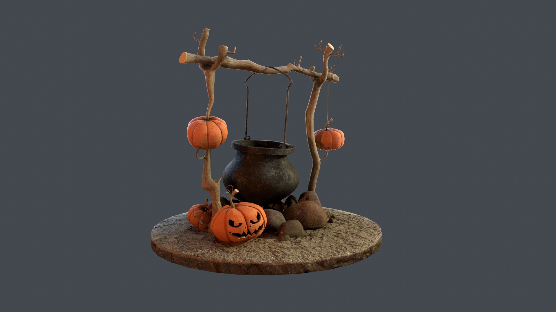ArtStation - cauldron_3D_modeling_texturing