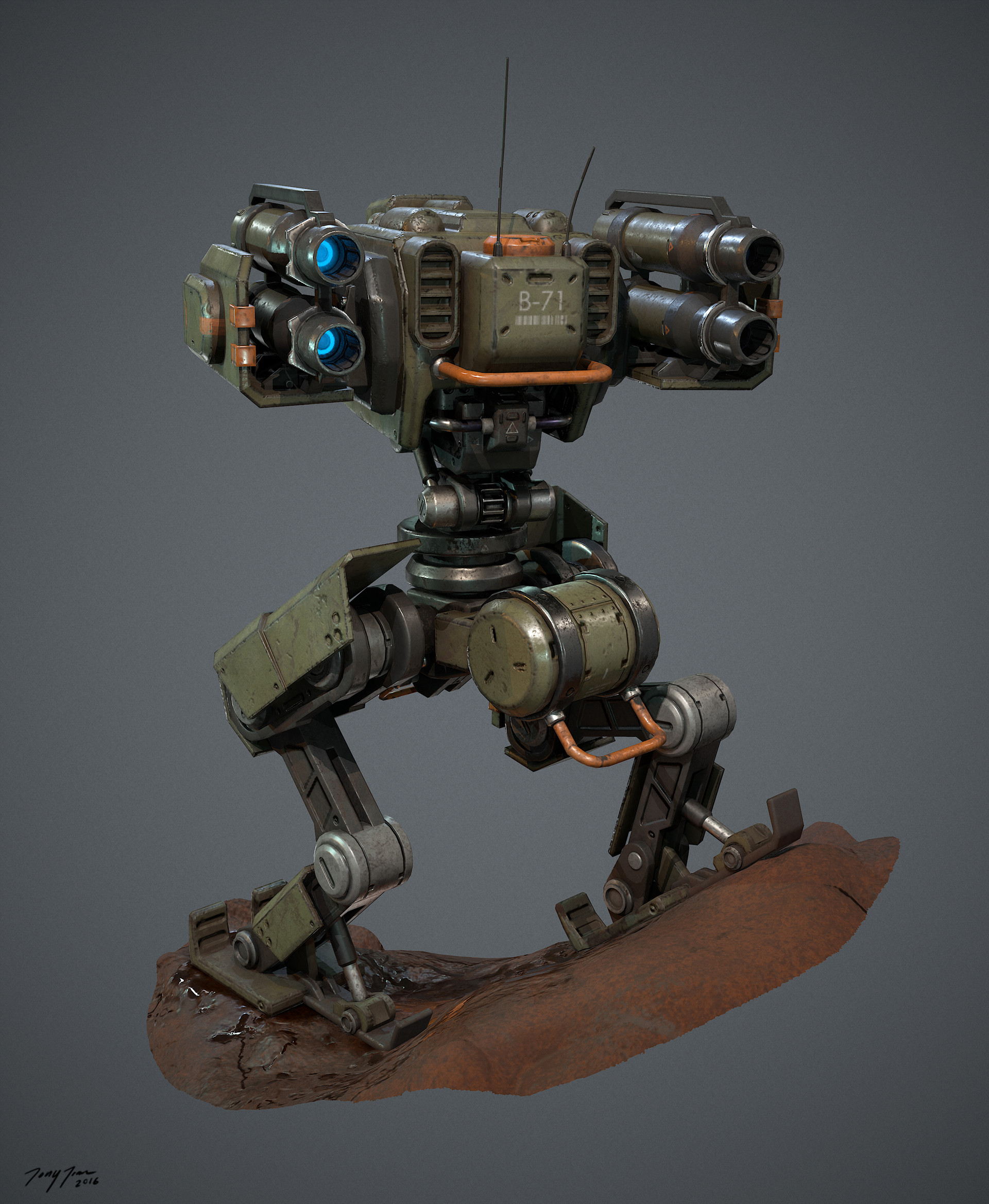ArtStation - B-71 MECH DRONE