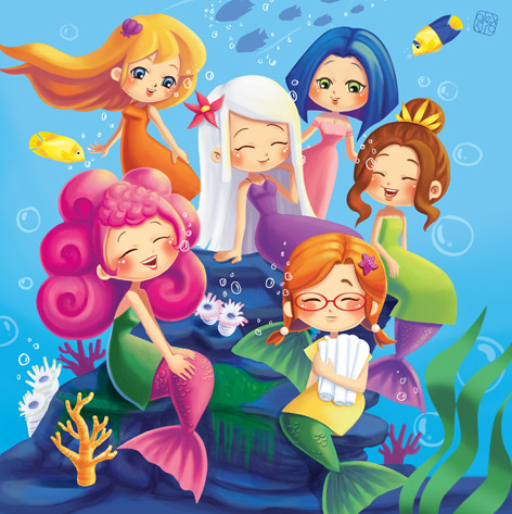 ArtStation - Colorful Mermaids