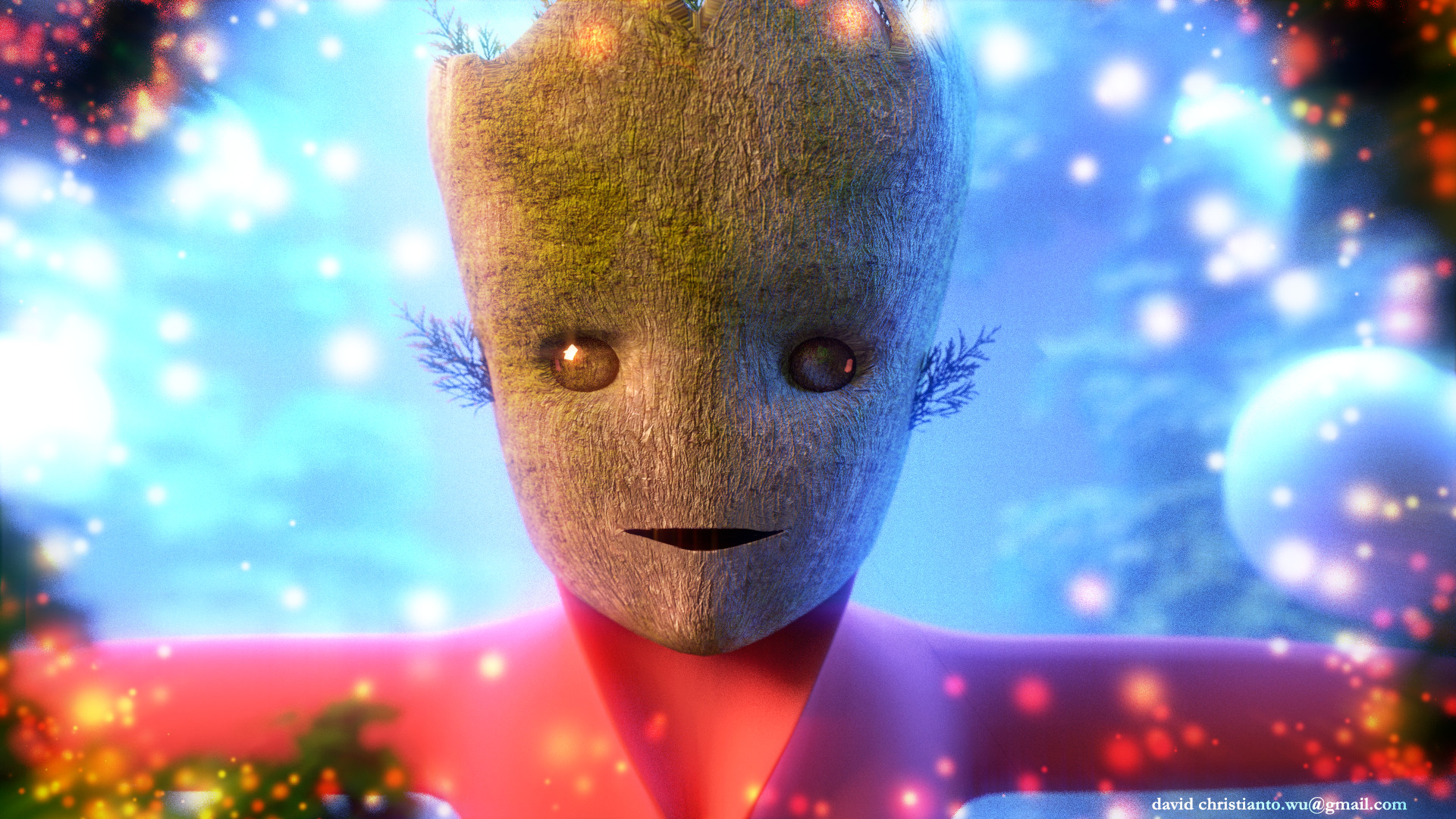 ArtStation - We are groot. merry christmas