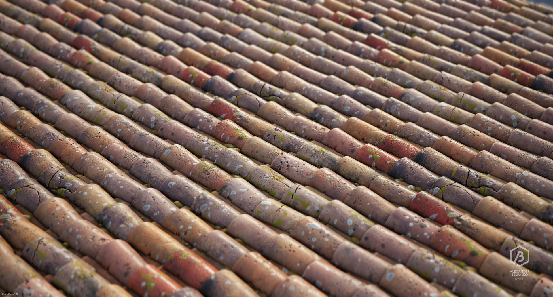 ArtStation - Roof Tiles Substance Material