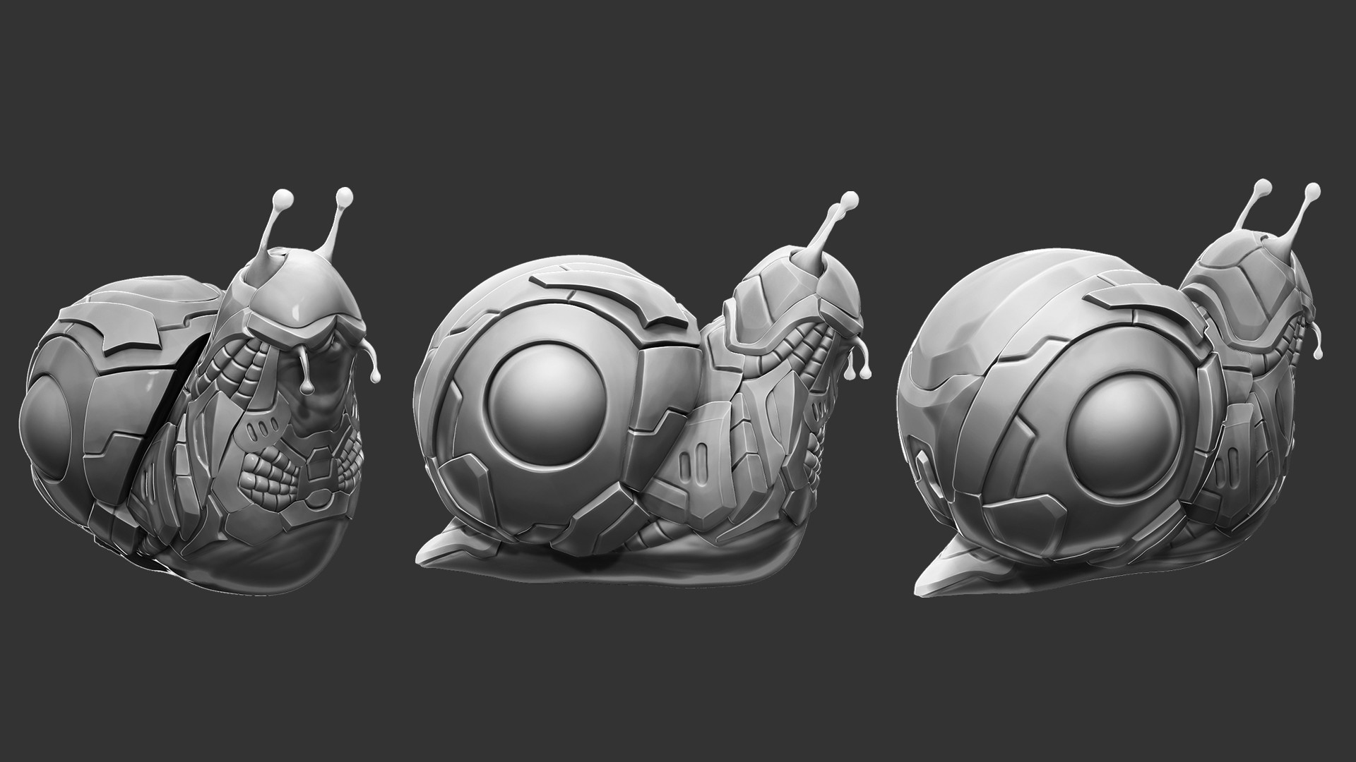 ArtStation - Mecha Snail - Highpoly