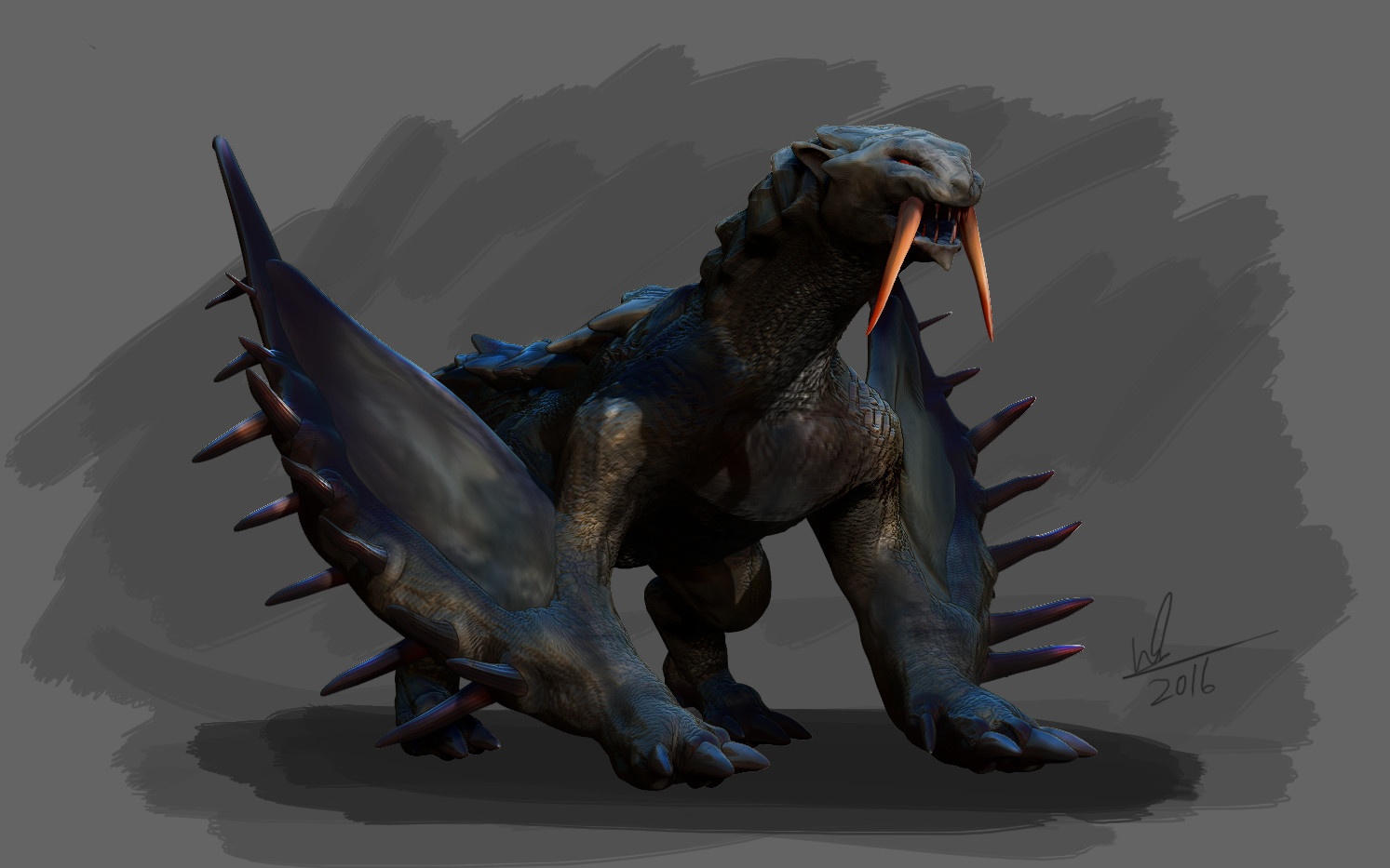 ArtStation - Jungle theme Barioth from MH