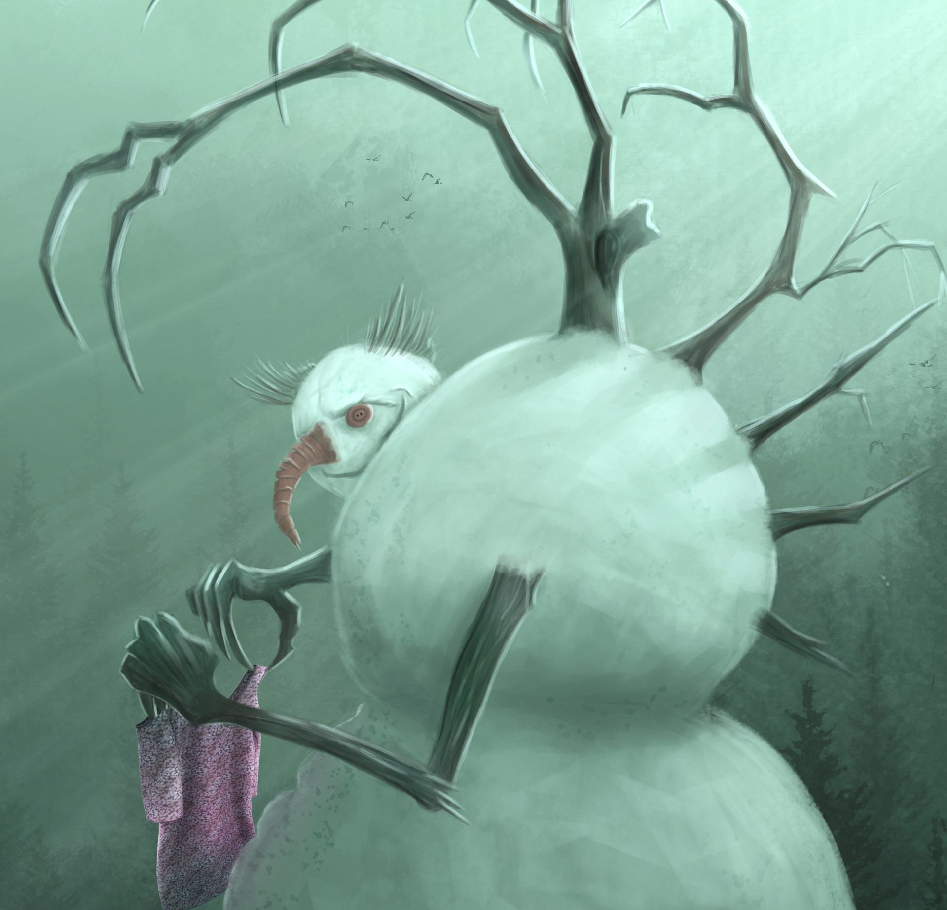 ArtStation - Corrupted Snowman