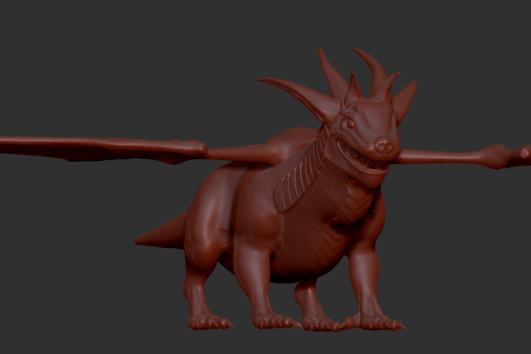 ArtStation - Rig for a dragon -WIP