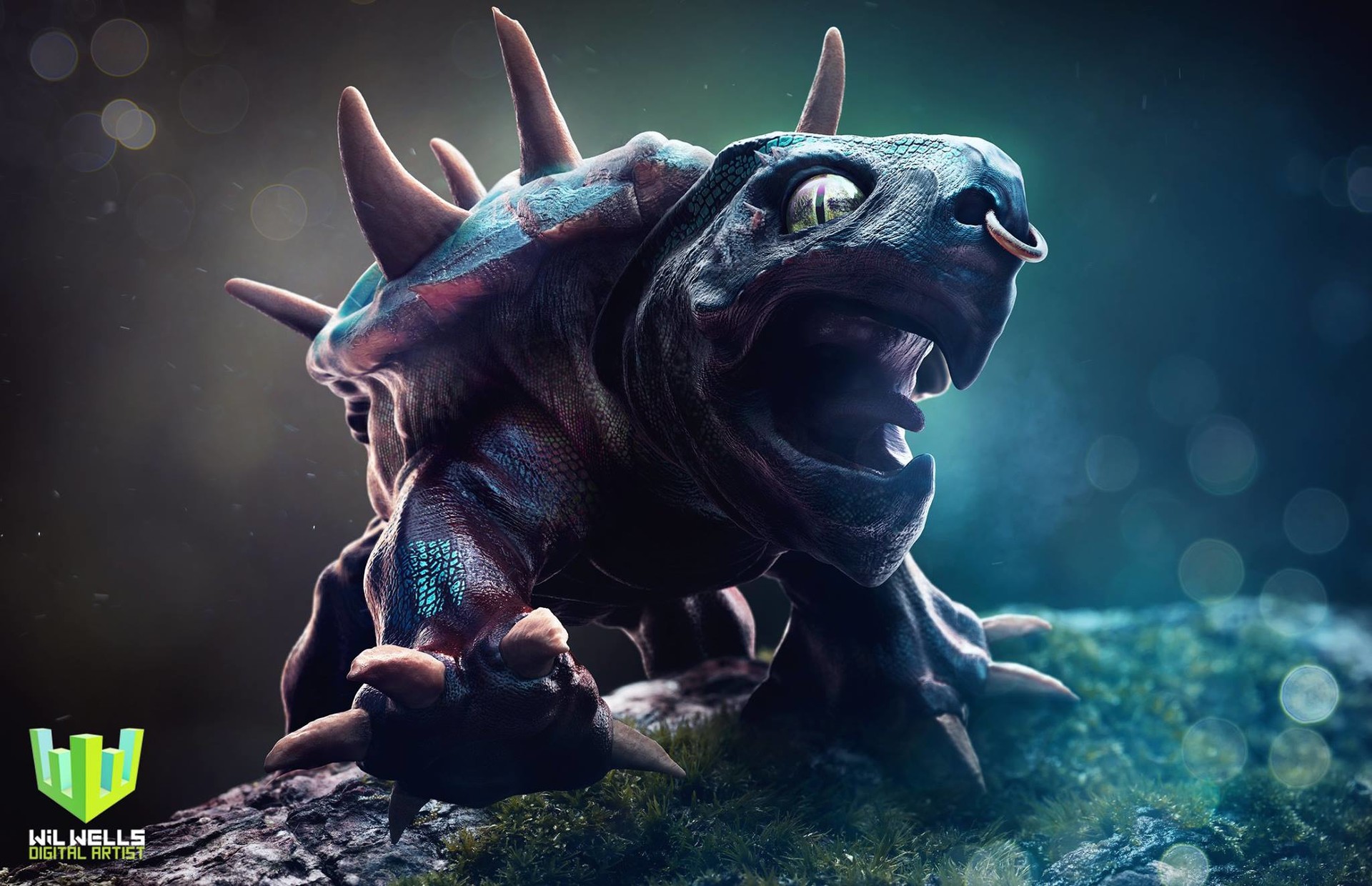 ArtStation - Baby Fire-Breathing Snapping Turtle