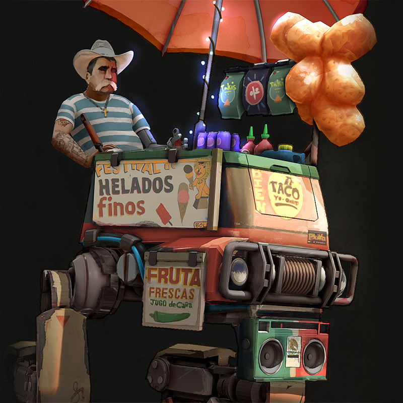 ArtStation - Mexican Food Mech!