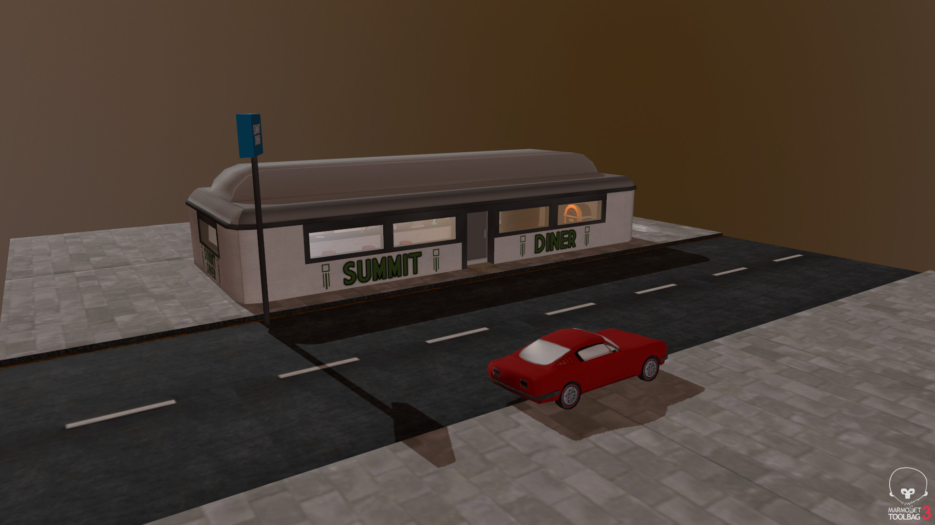 ArtStation - Diner Scene