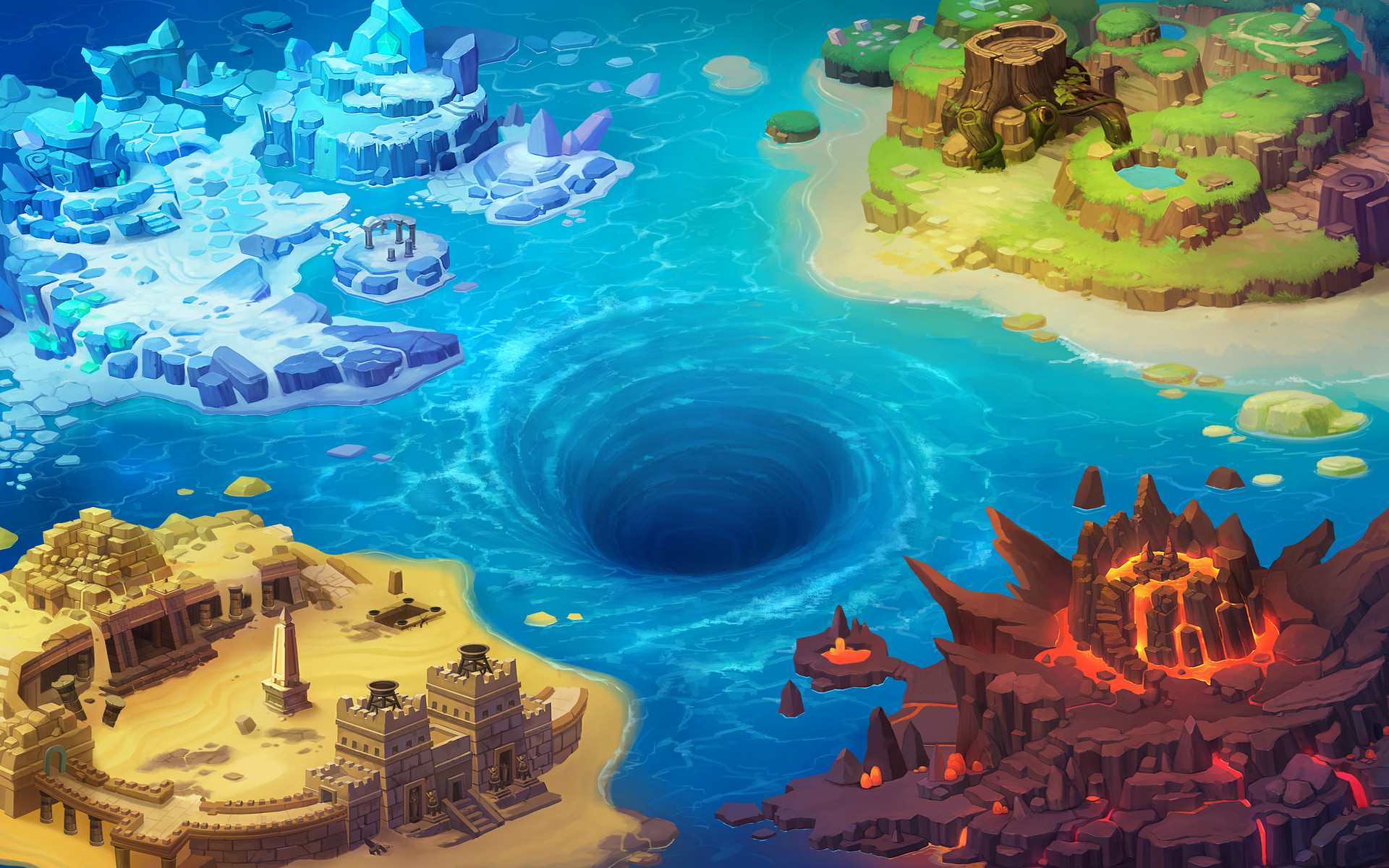 ArtStation - world map