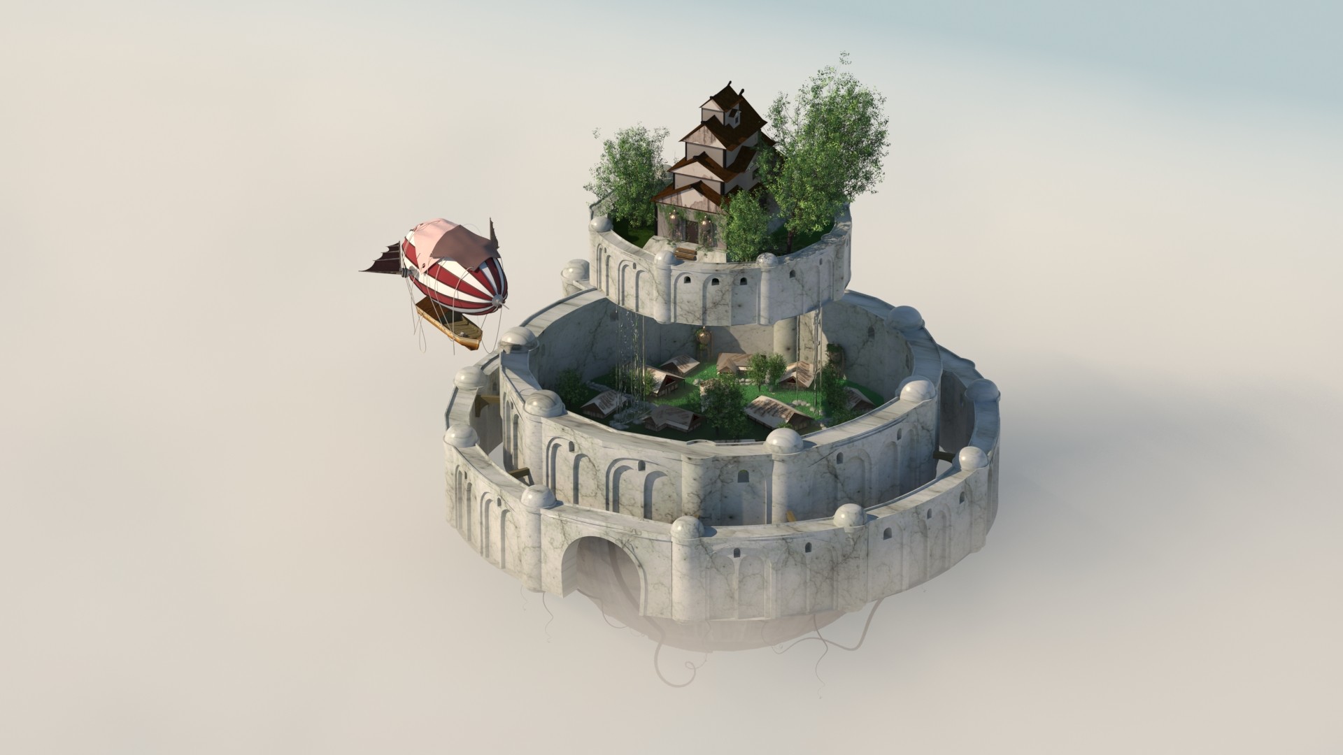 ArtStation - Floating Castle
