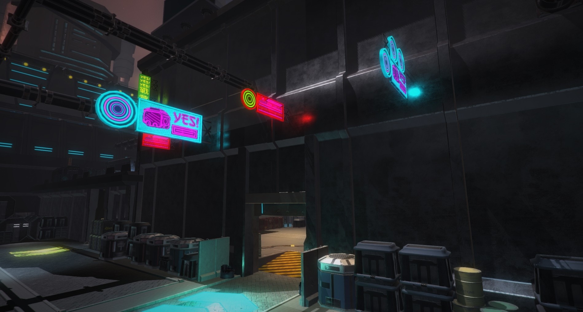 ArtStation - Neon Overdrive - University Group Project