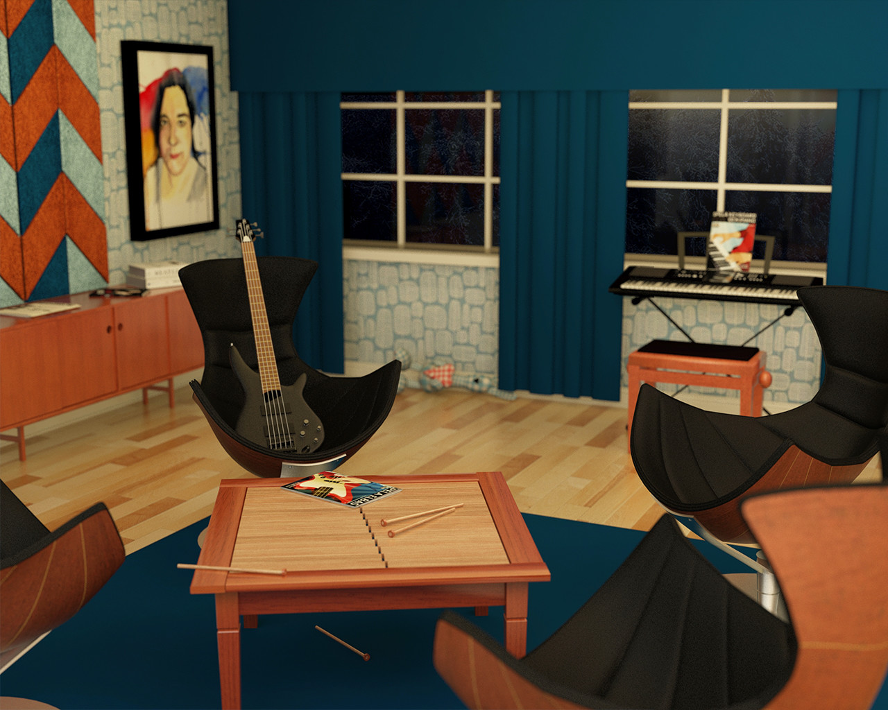 ArtStation - Family music room