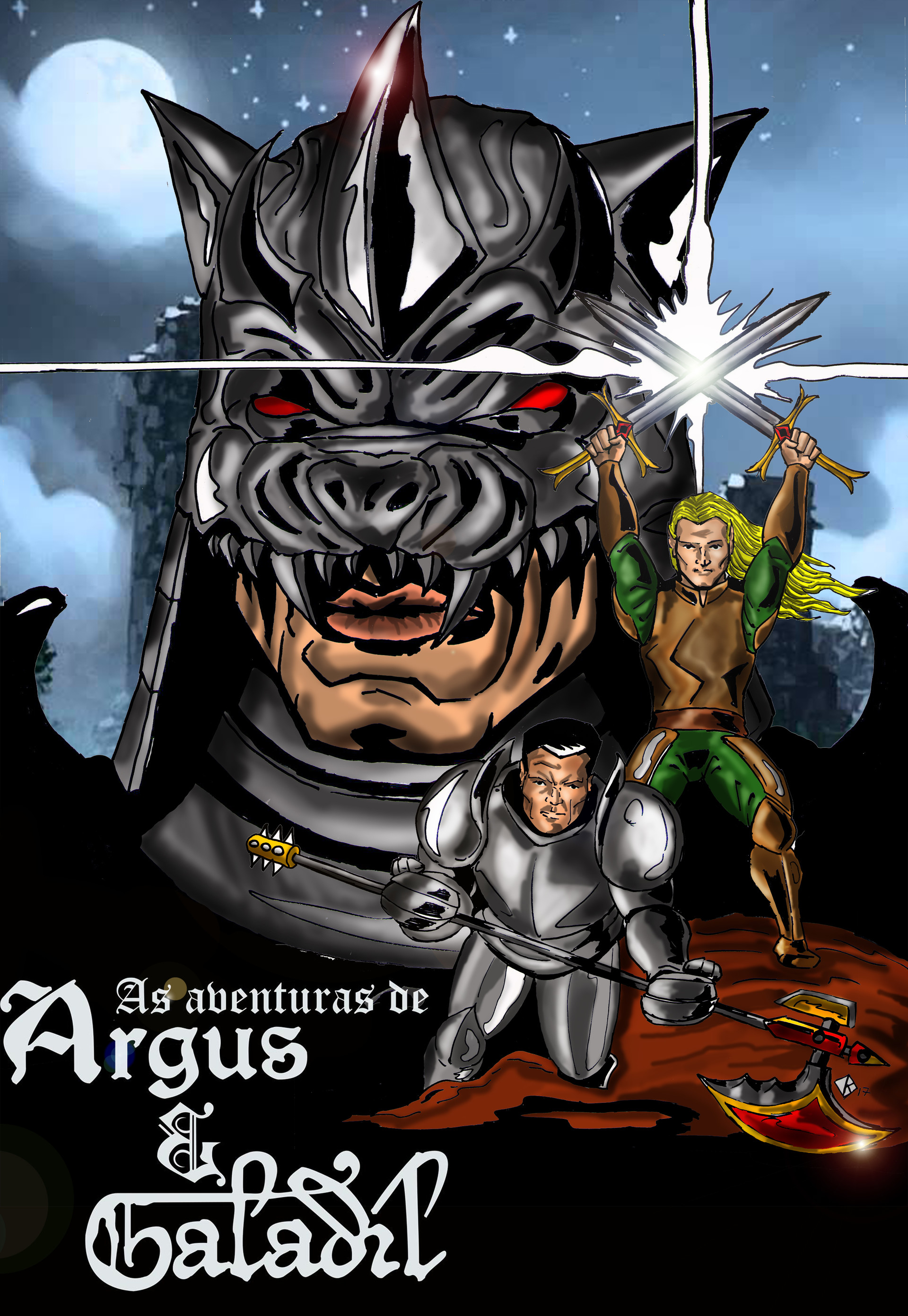 ArtStation - Argus and Galadil -poster on Star Wars old school style