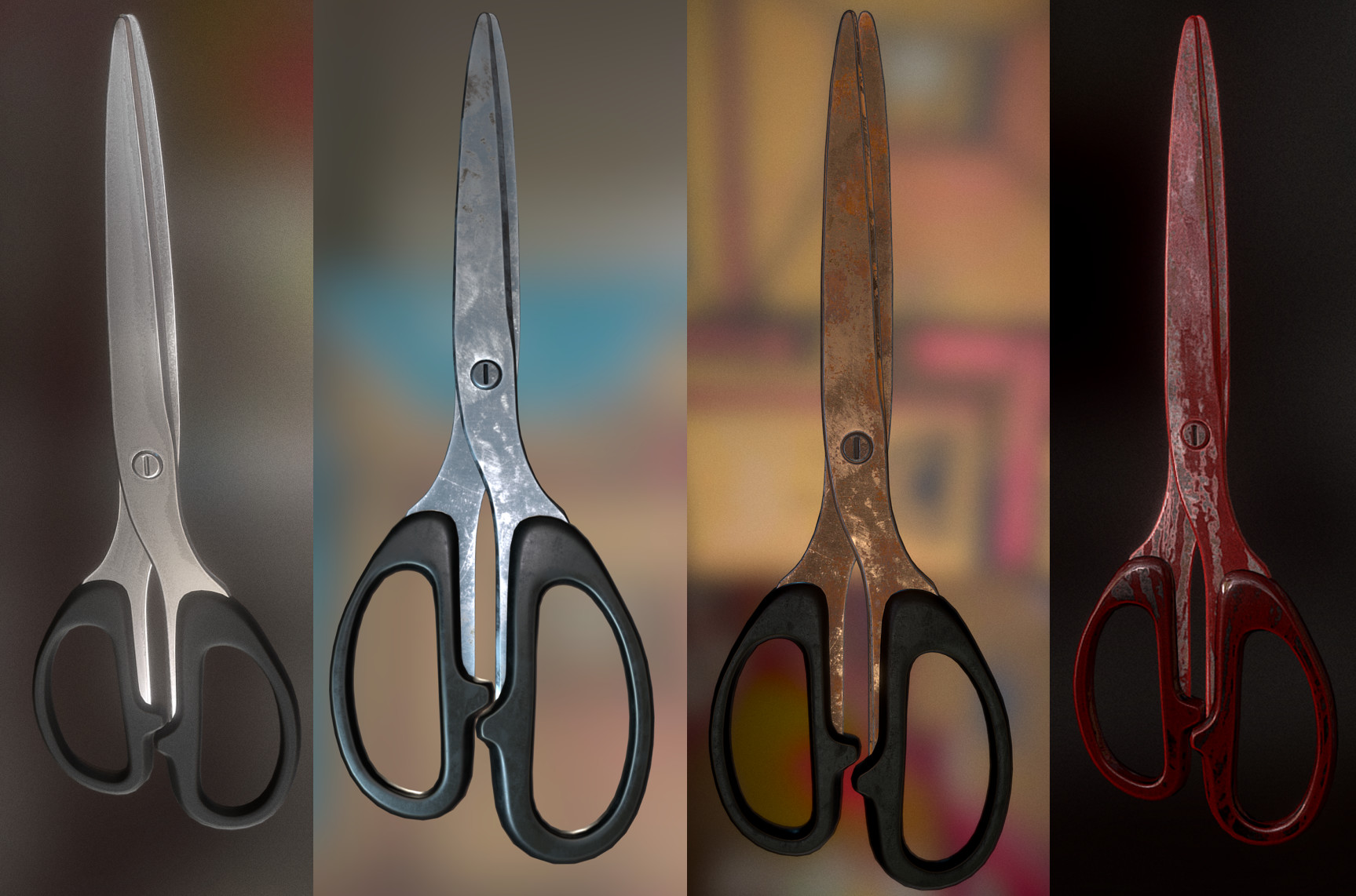 ArtStation - Scissors High and Low-Poly