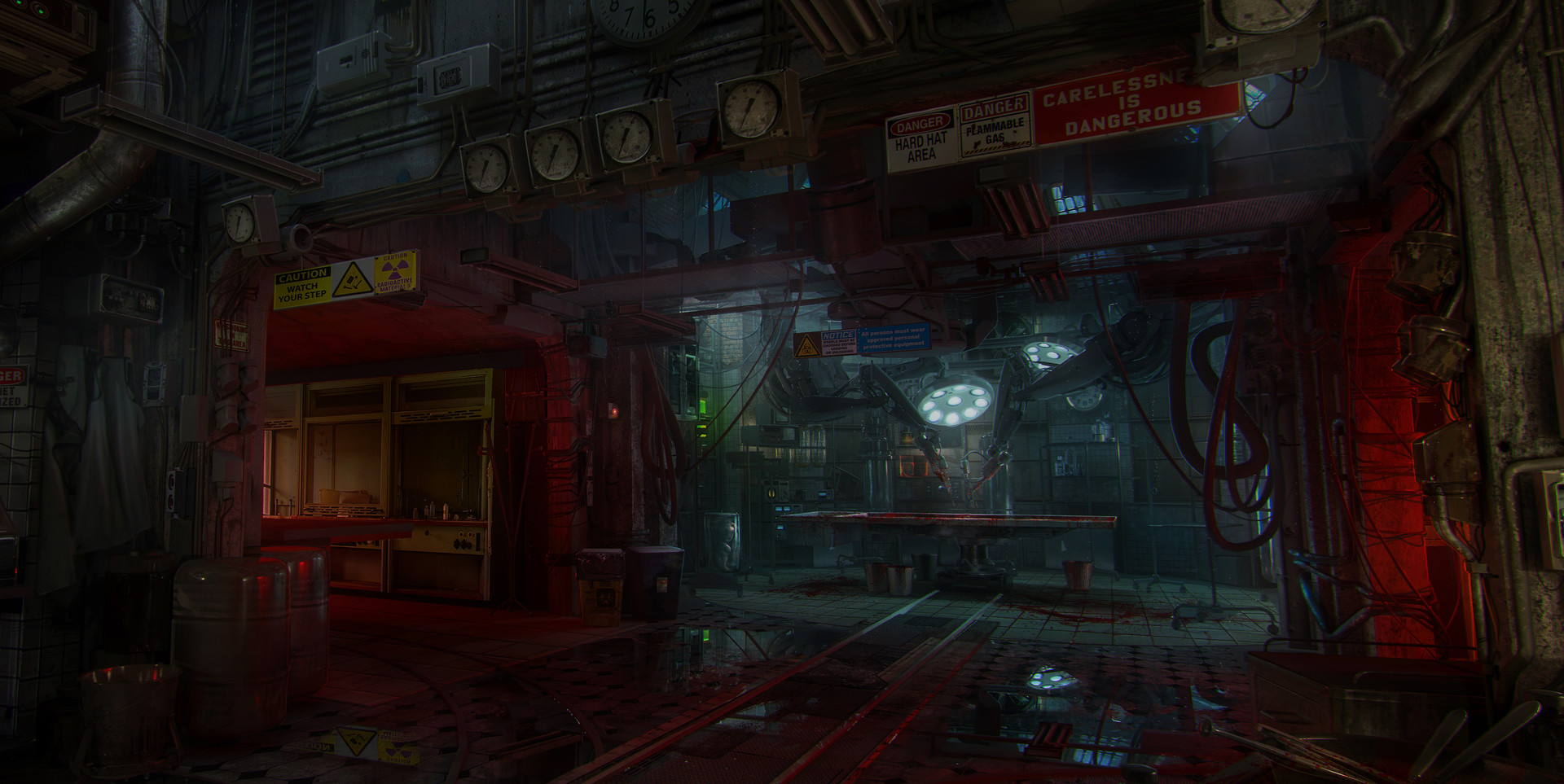 ArtStation - Evel lab concept, Tsigvi Art