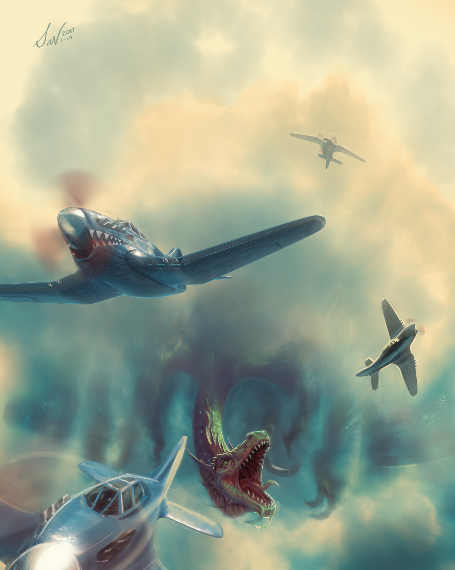 ArtStation - World War Dragon