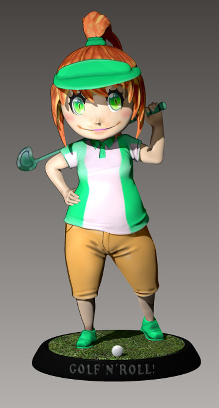 ArtStation - Val (Golf´n´Roll boardgame character), Mendez Jose