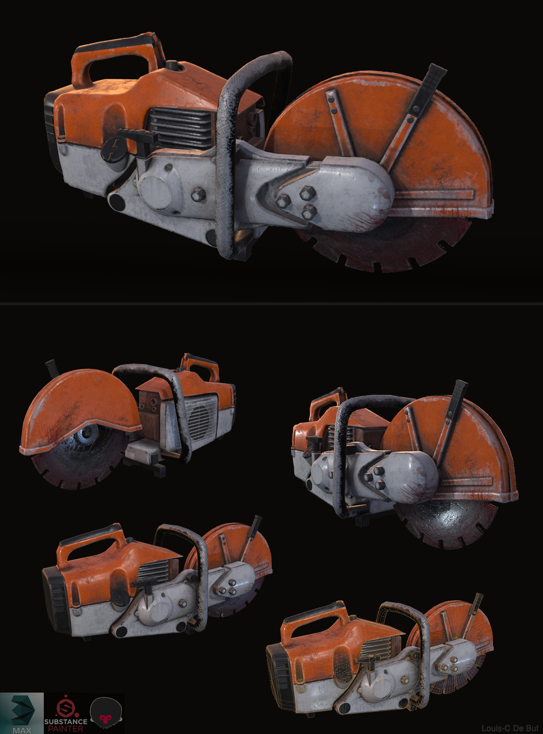 ArtStation - circle saw pbr weapon.