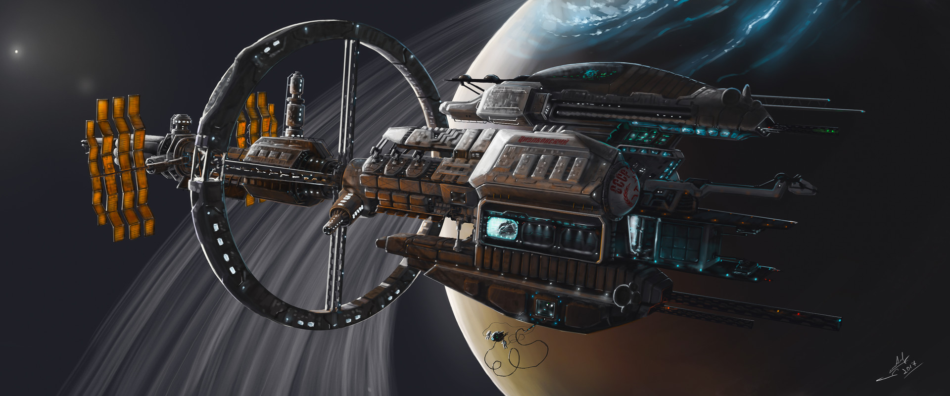 ArtStation - Expedition spaceship deep space "Tsiolkovsky"