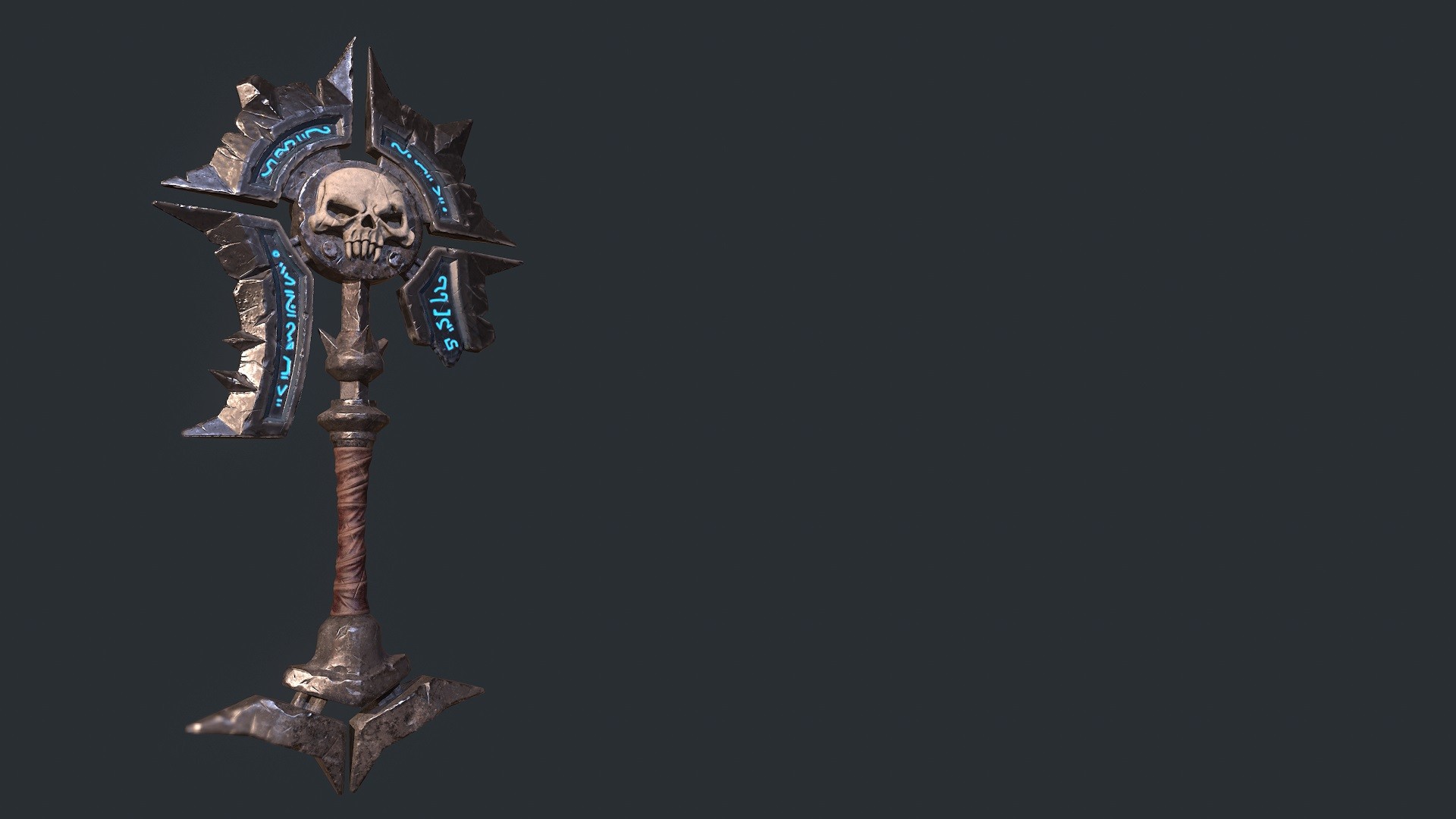 ArtStation - Stylized Skull Axe