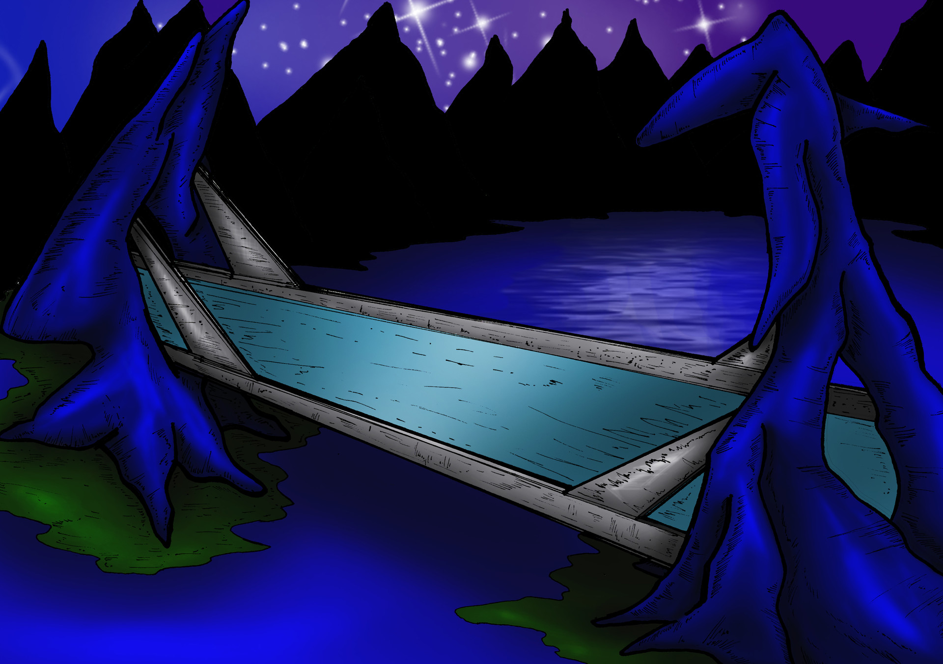 ArtStation - Midnight Bridge Further Development