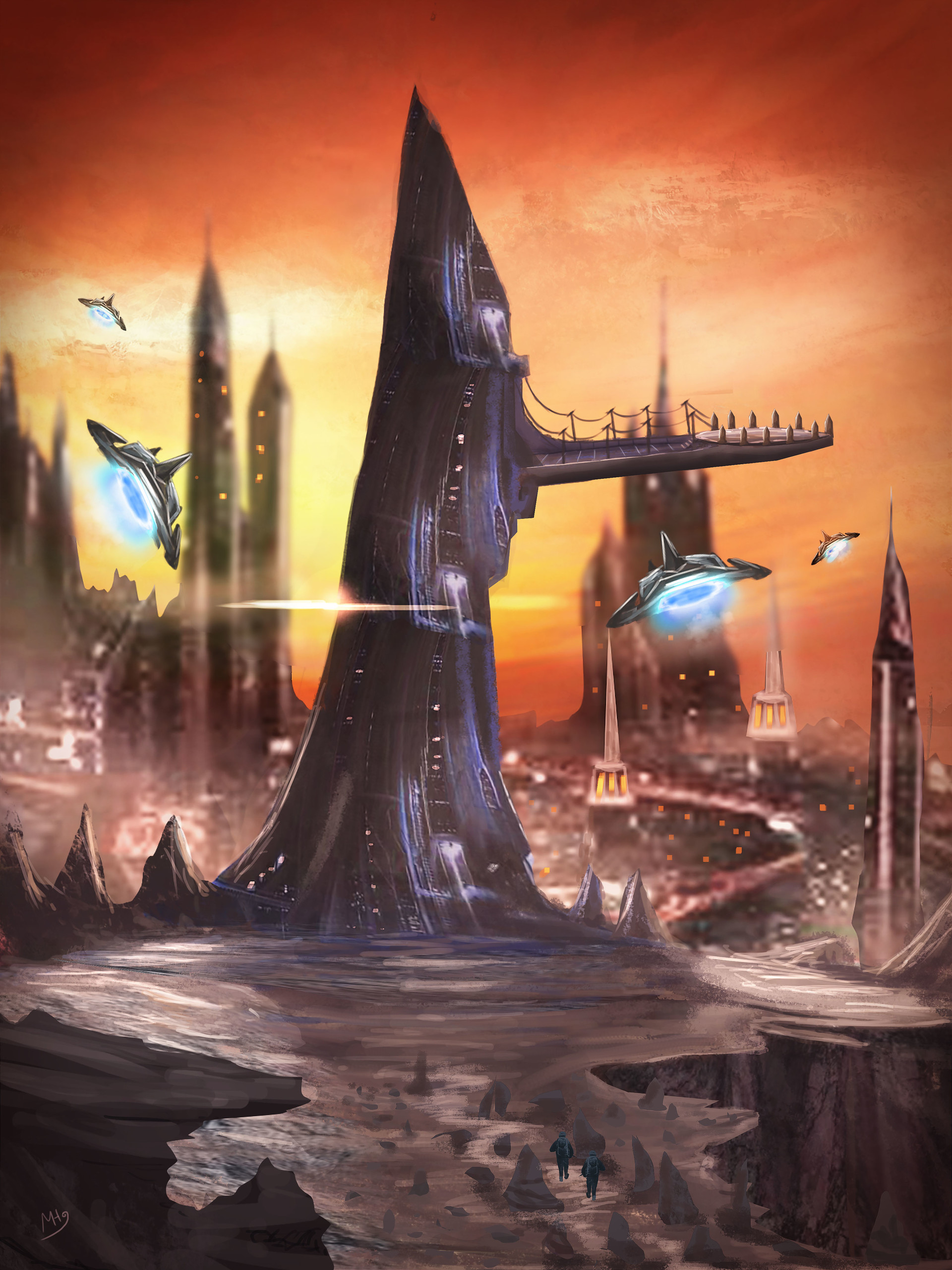 ArtStation - Alien Watch Tower