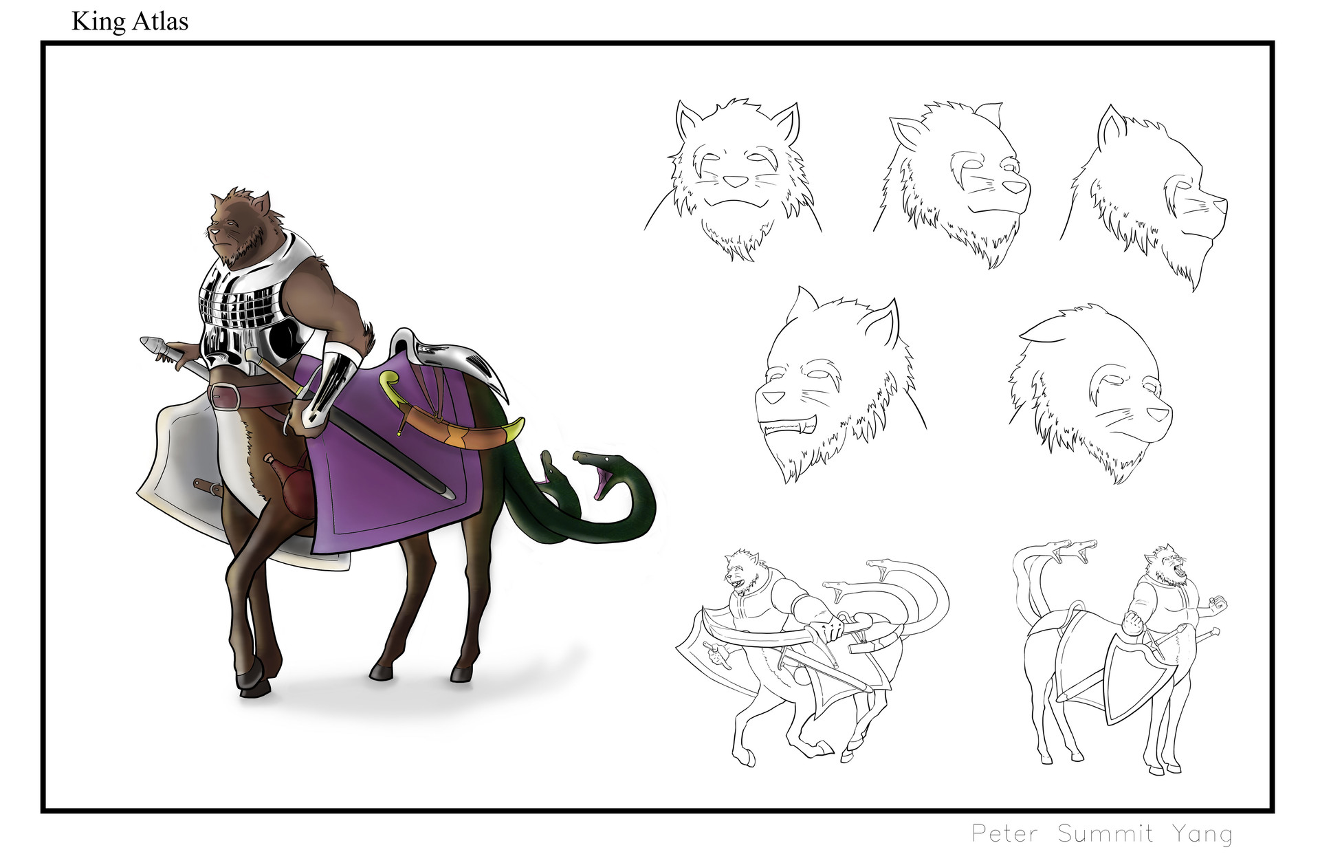 ArtStation - King Atlas Character Design