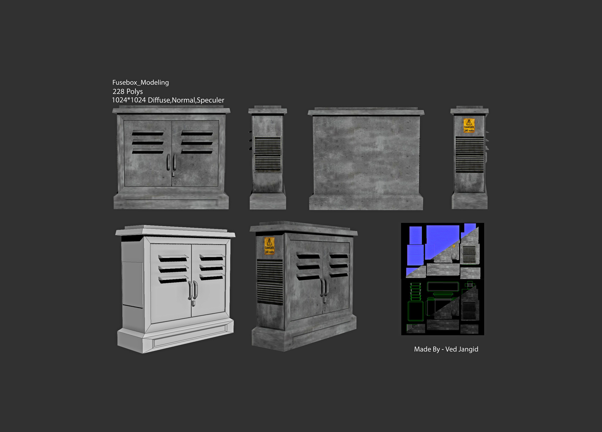 ArtStation - Fusebox_Lowpoly_Modeling