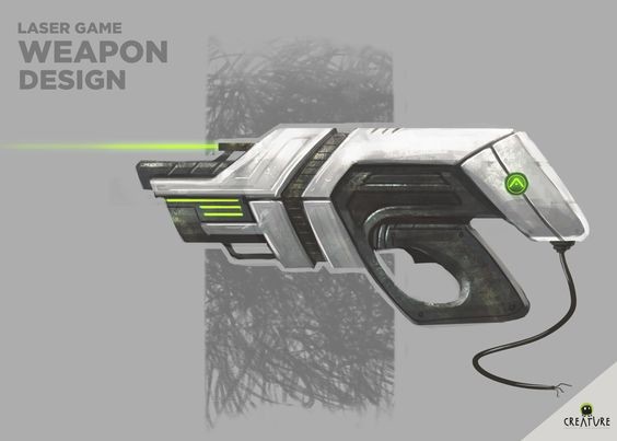ArtStation - Laser game weapon design