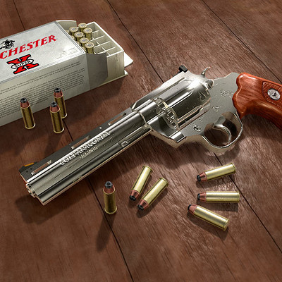 ArtStation - Colt Anaconda Low Poly