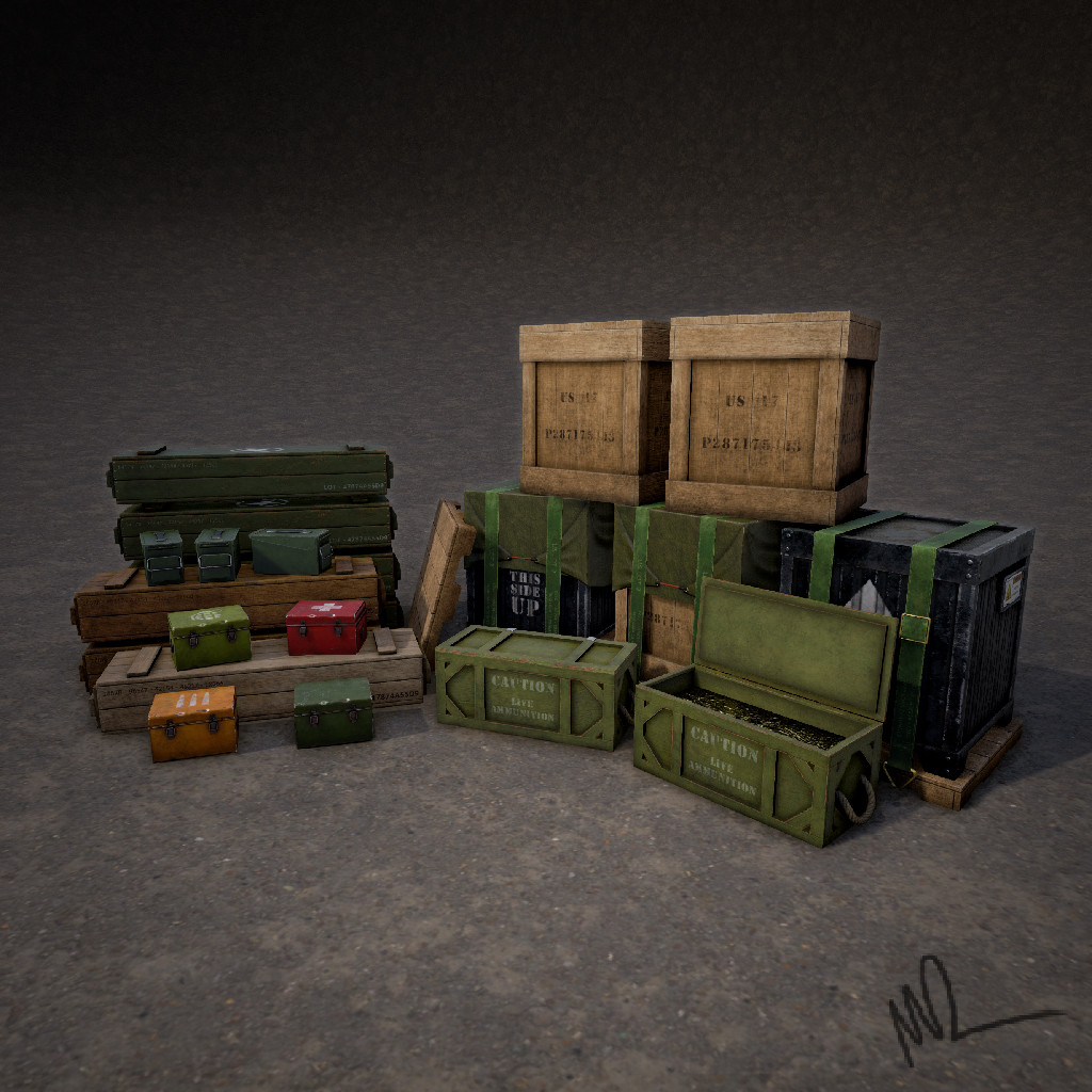 ArtStation - Military Crates