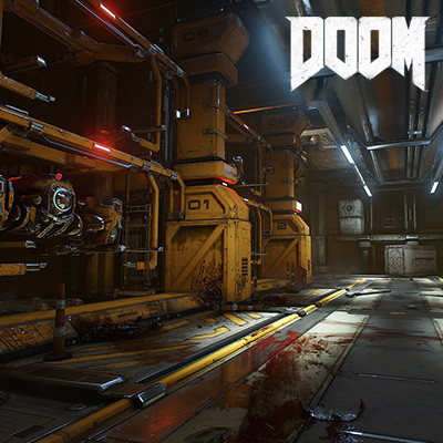 ArtStation - DOOM: Argent Facility Environments