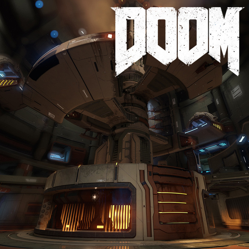 ArtStation - Doom: Orbital Arena Pillar