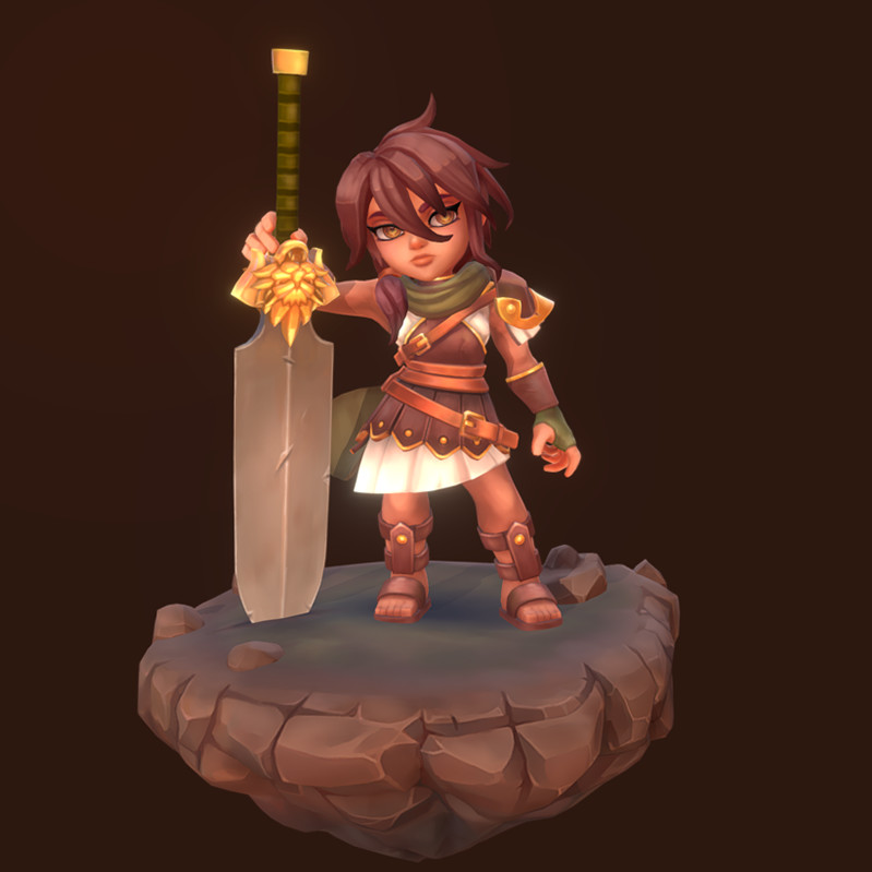 ArtStation - Warrior - Mini Hero