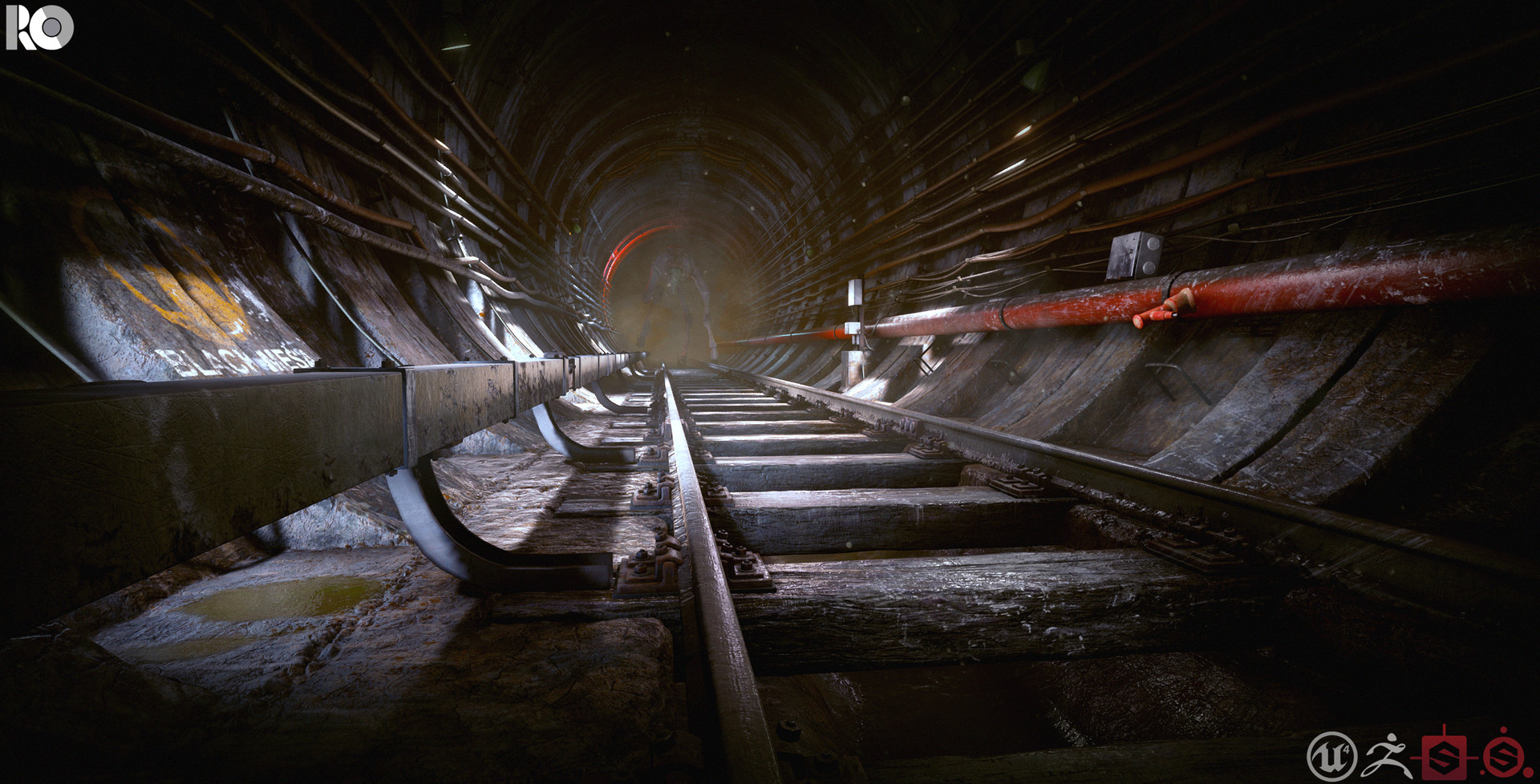 ArtStation - HL2 Fan Art : Black Mesa Tunnel