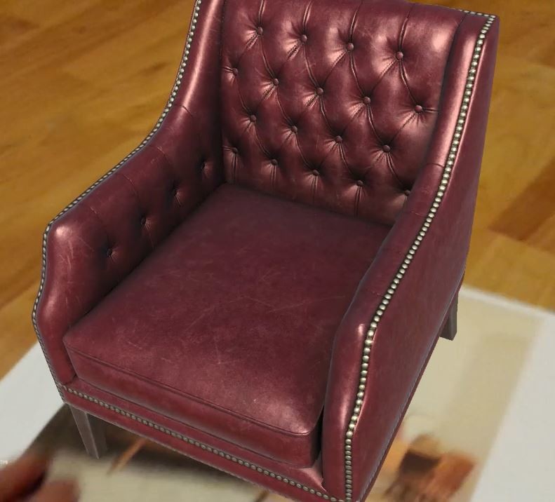 ArtStation - 3D Model of Arm Chair Augmented Reality