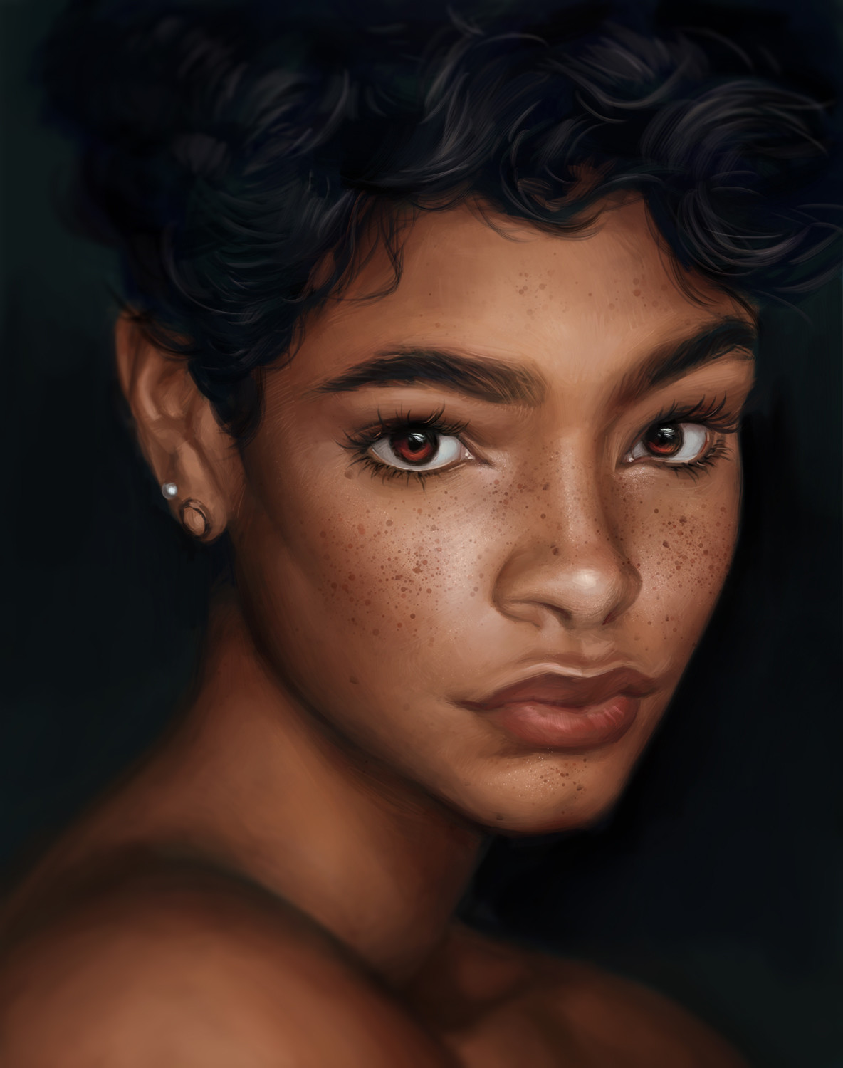 ArtStation - Female portrait practice