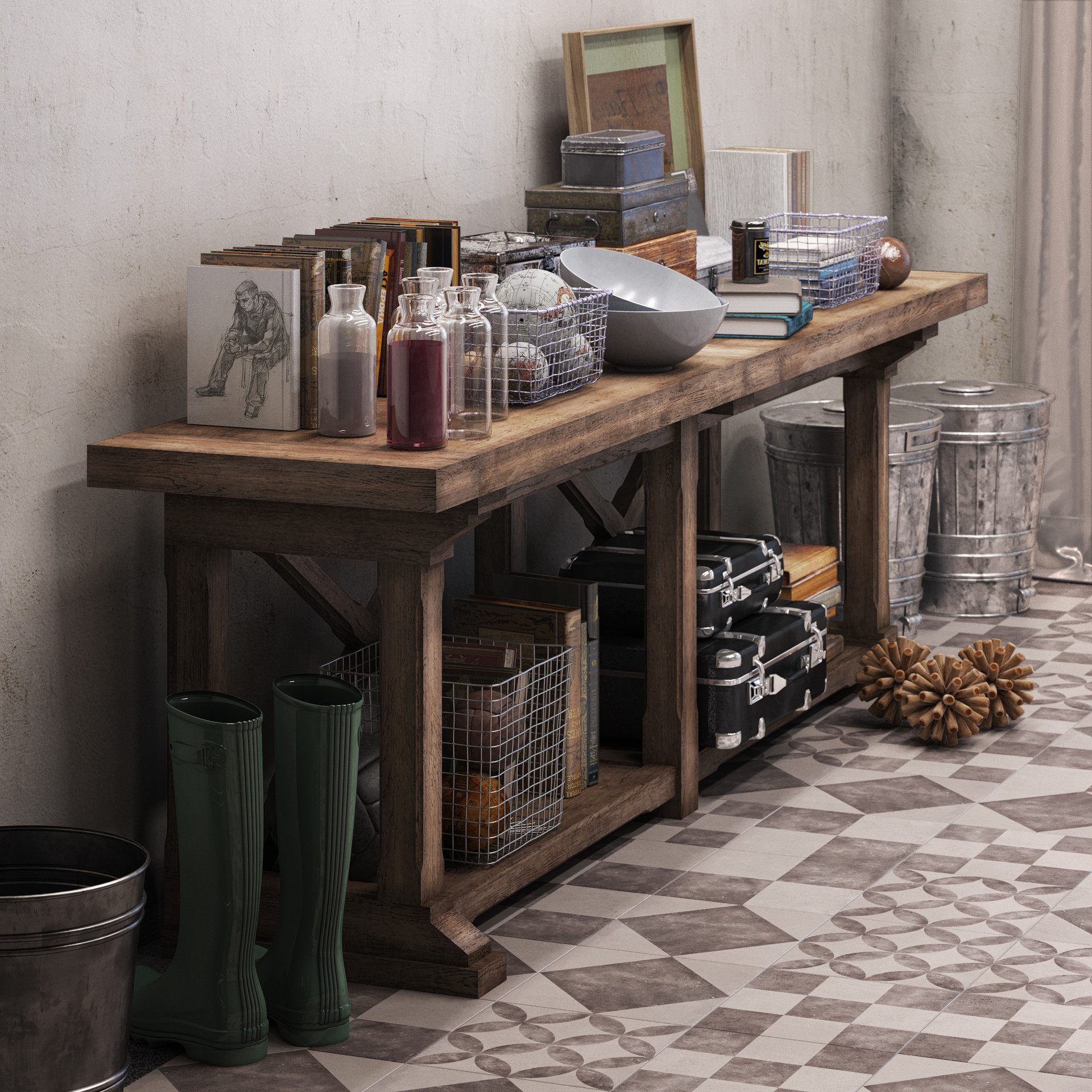 ArtStation - Rustik style interiors