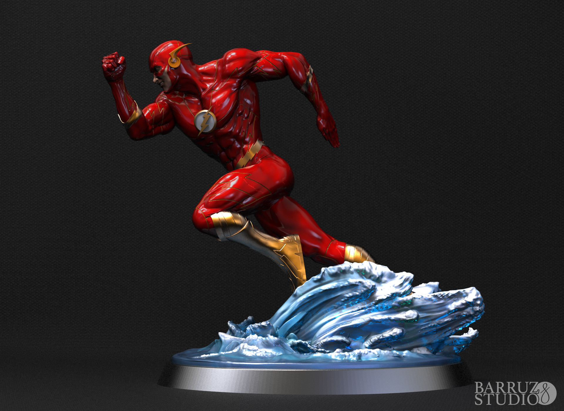 ArtStation - Flash over the water