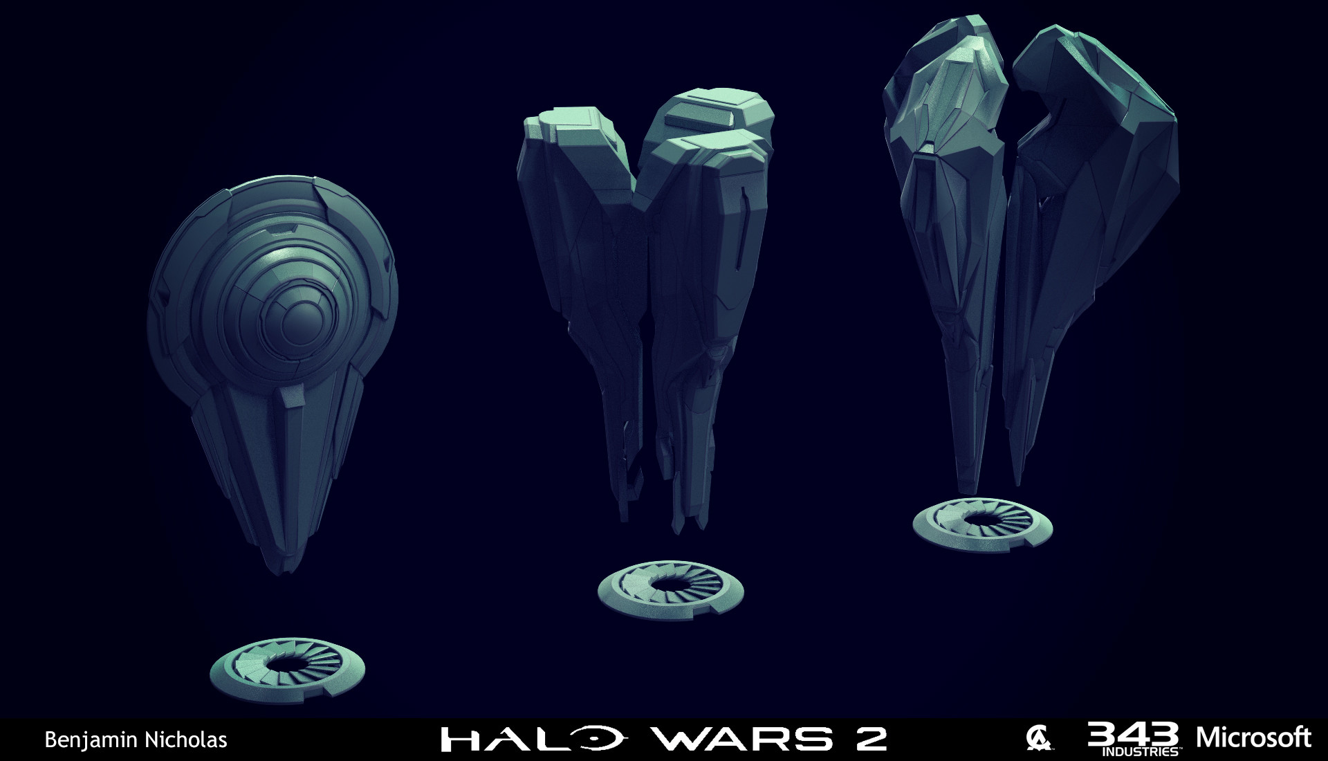 ArtStation - Halo Wars 2 Capture Point and Light Bridge Concepts