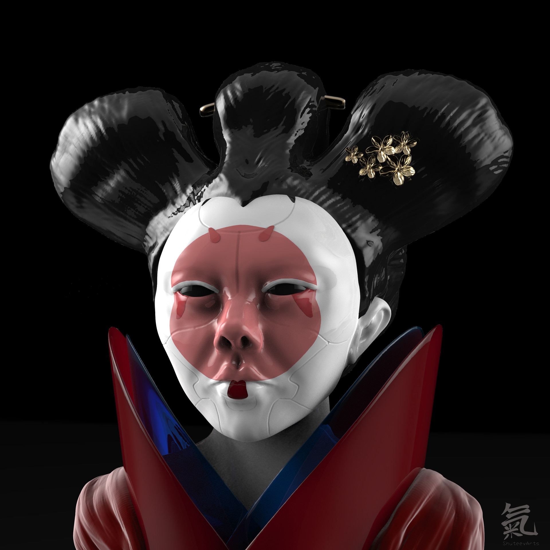 ArtStation - Geisha|Ghost in the shell