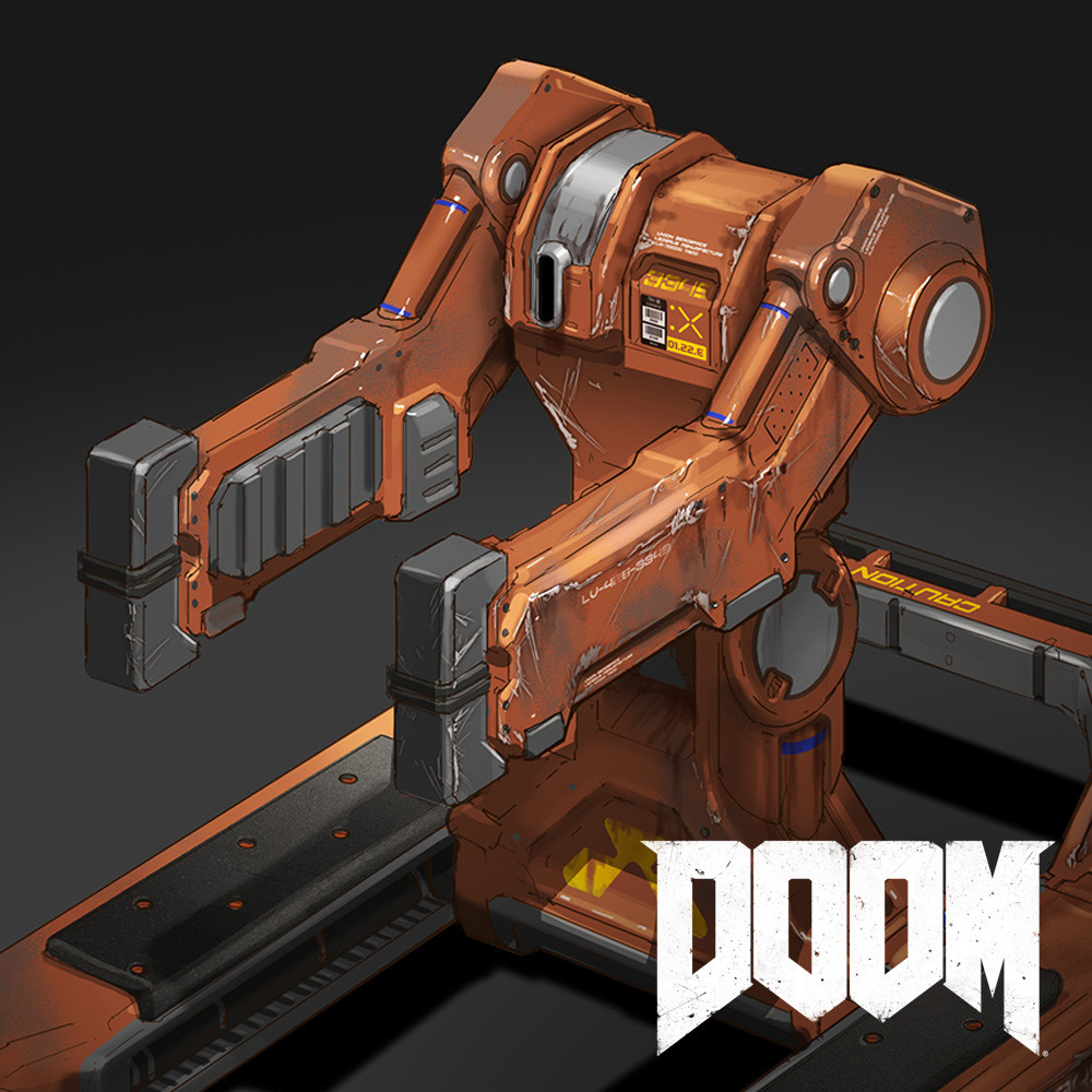 ArtStation - DOOM - Archive Robot