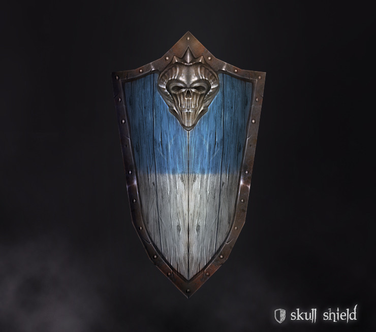ArtStation - Skull Shield_3D object