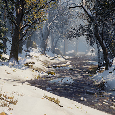ArtStation - Forest Snow Environment