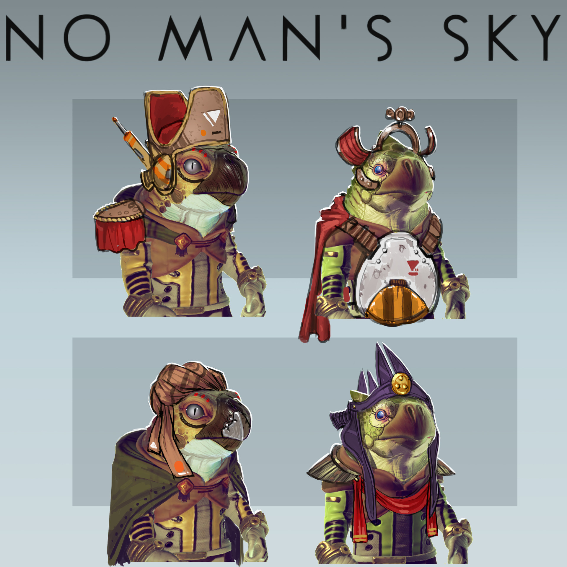 ArtStation - NMS NPC Races + Other bits